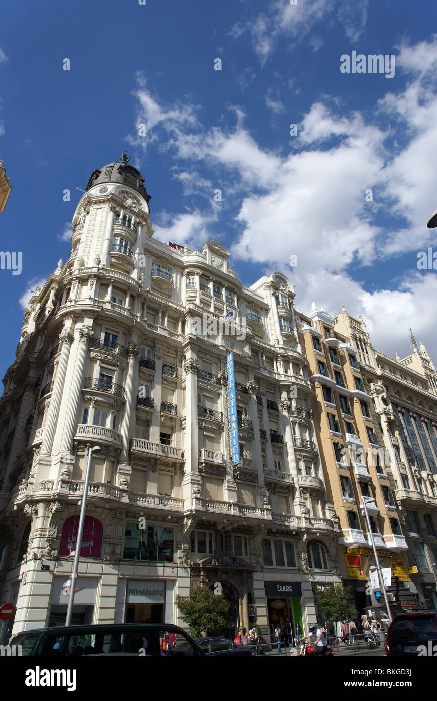 Buildings at Gran Via, Madrid, Spain Stock Photo - Alamy