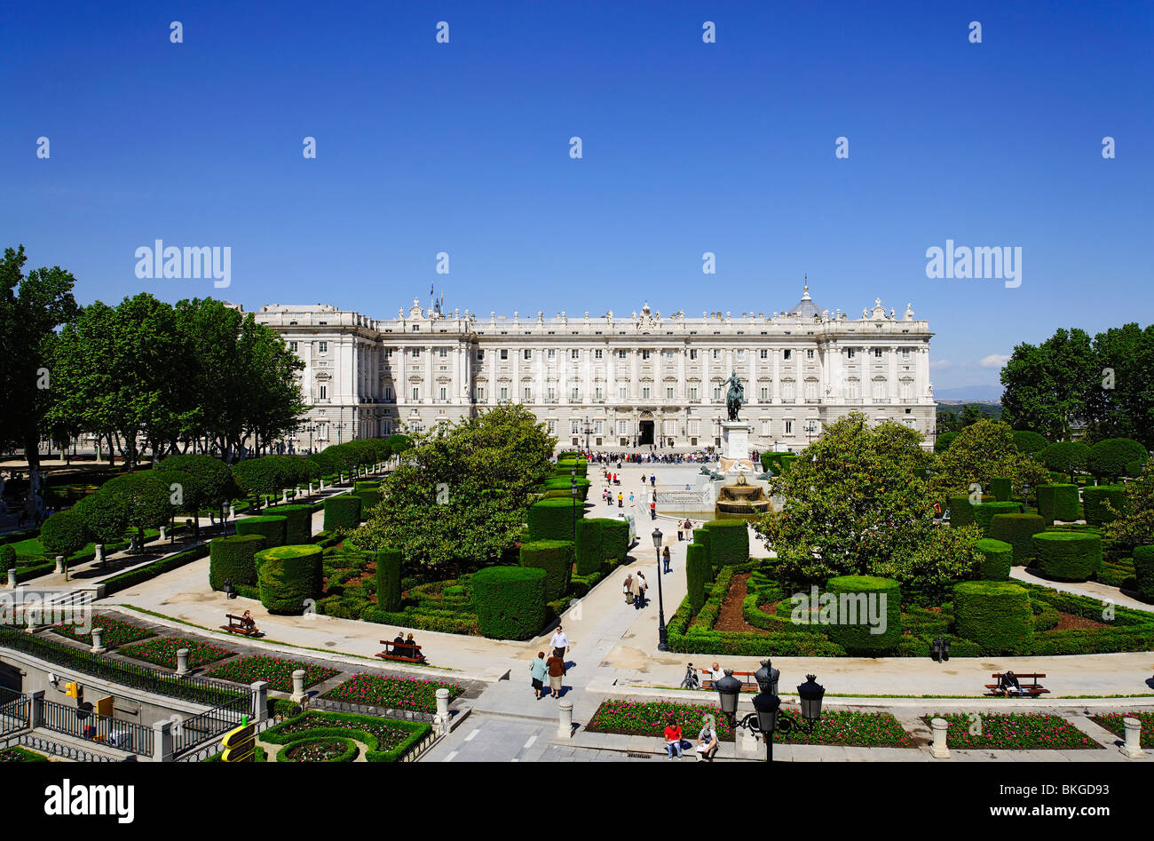 Palacio Real de Madrid, the biggest palace in Europe, Madrid, Spain ...