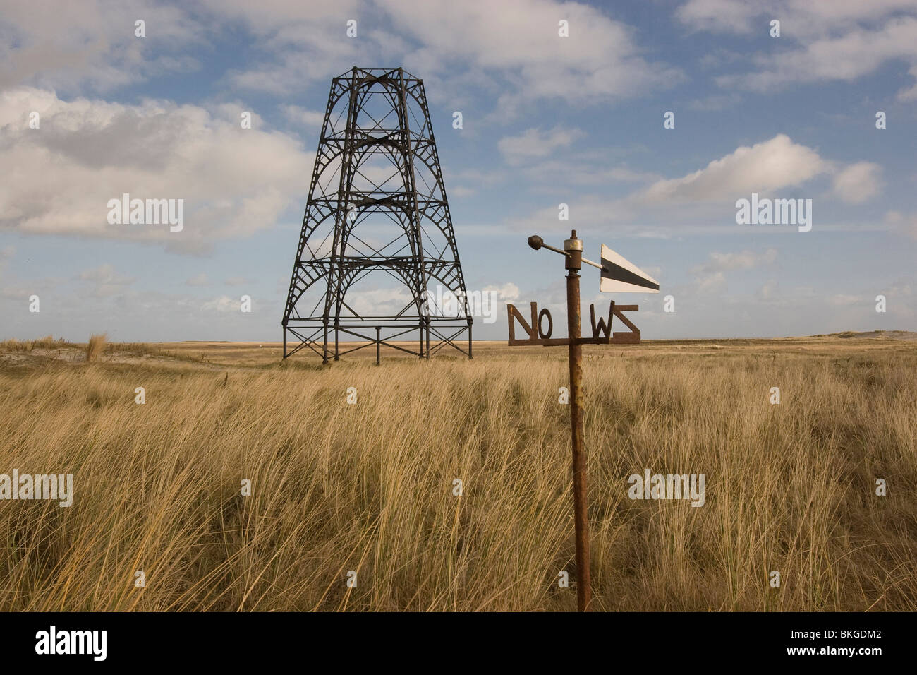 The iron beacon on Rottumeroog dates back to 1883 and used to be an ...