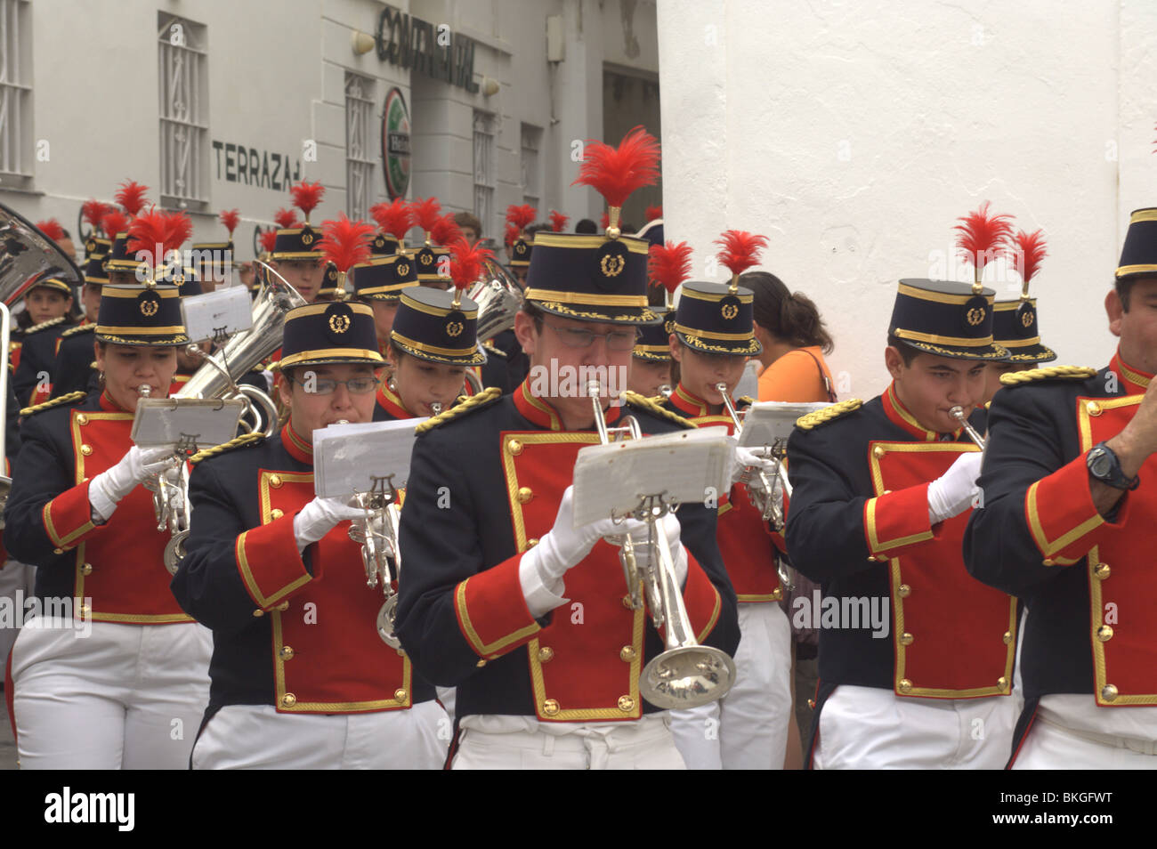 Band at a holy week procession Stock Photo - Alamy