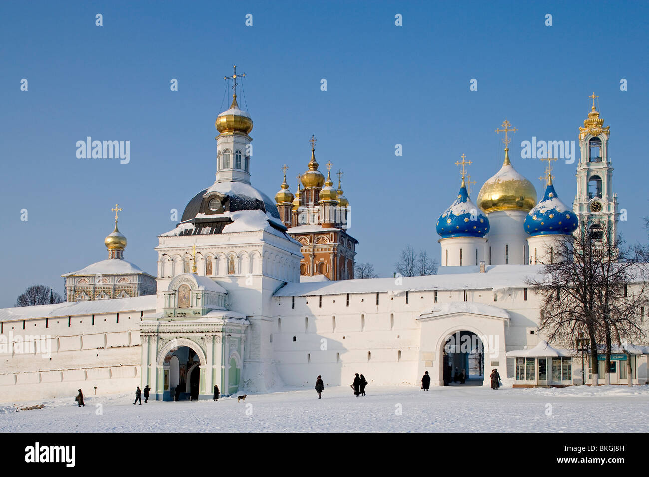 Russia Golden Ring Sergiev Posad Trinity-St Sergius Monastery Laura Red ...