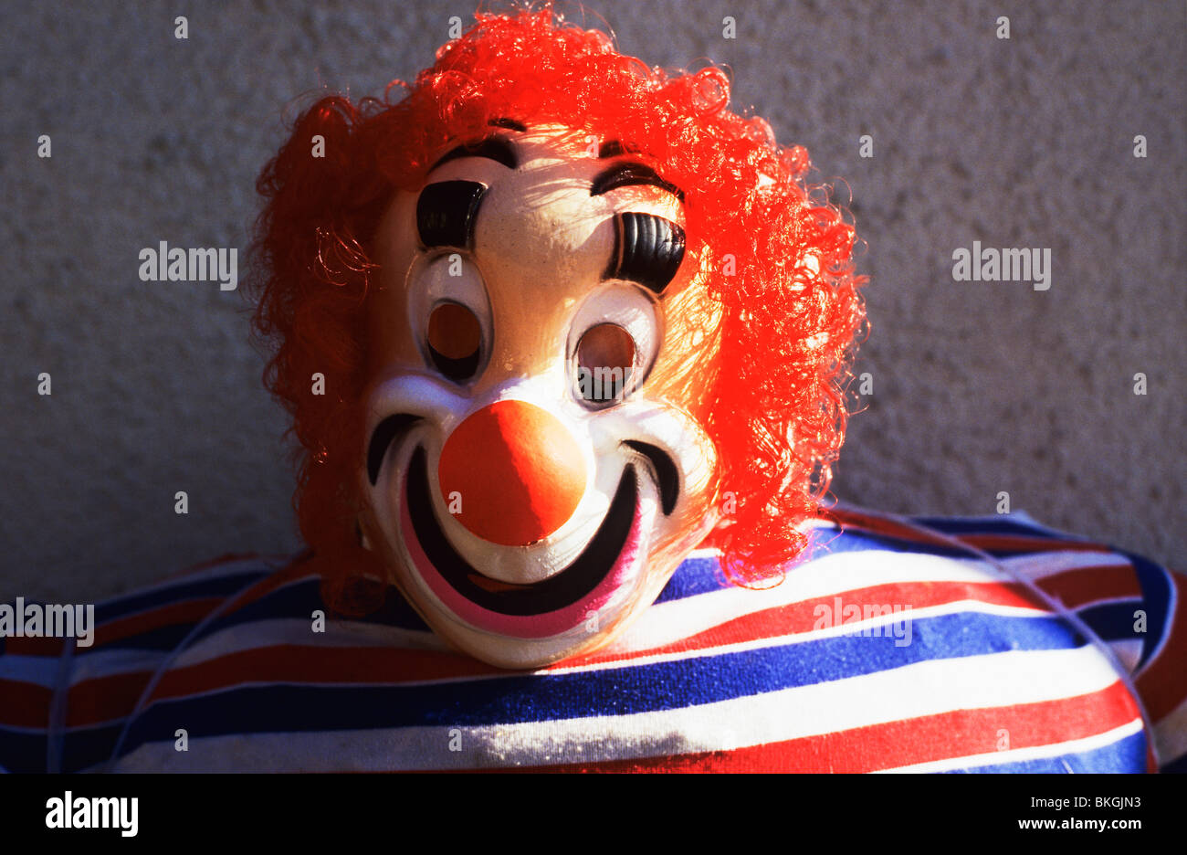 CLOWN DUMMY PORTRAIT AT CARNIVAL TIME BLACK FOREST BADEN-WÜRTTEMBERG ...