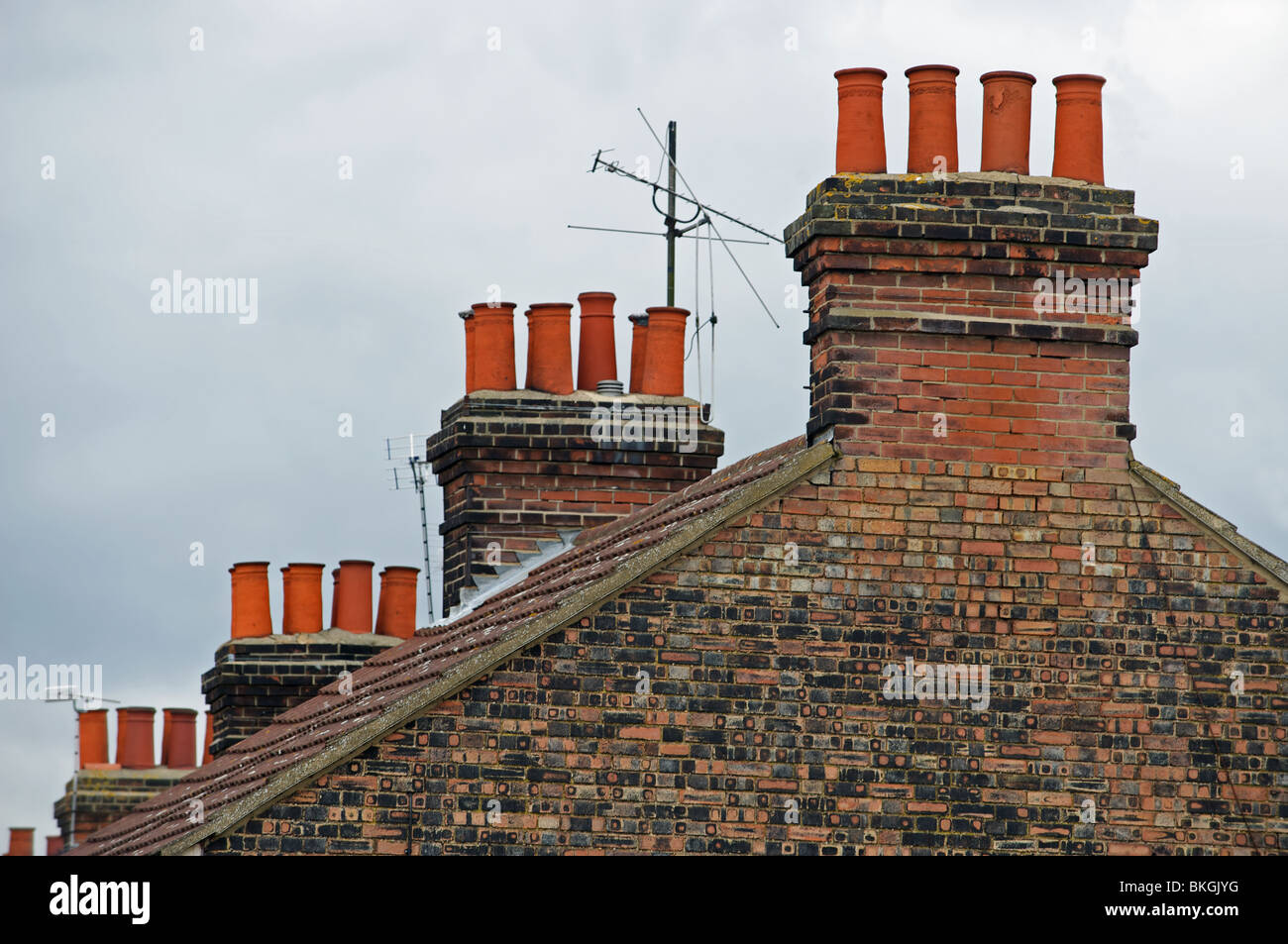 Traditional red brick terraced houses Stock Photo - Alamy