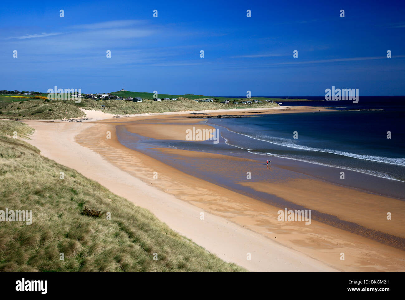 Sand Patterns at Embleton Bay beach North Northumbrian Coast ...
