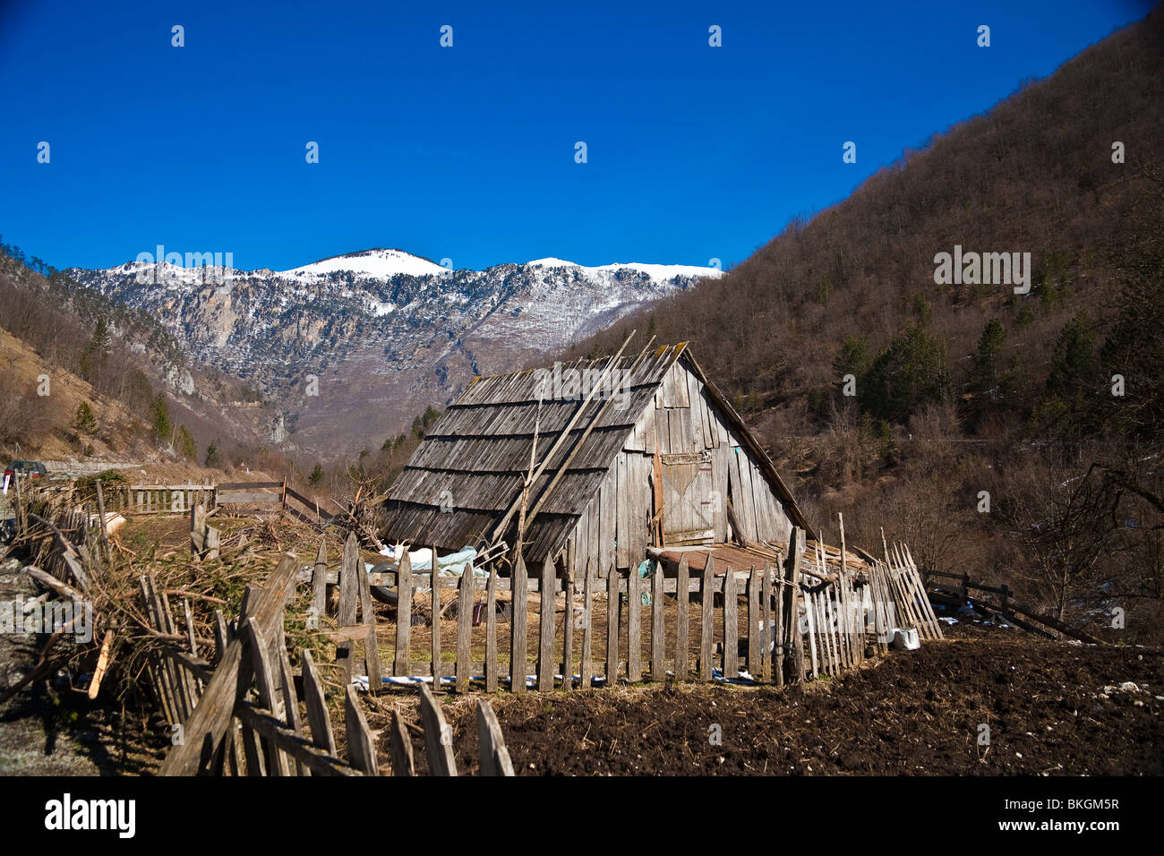 Small rural farm, Montenegro Stock Photo - Alamy