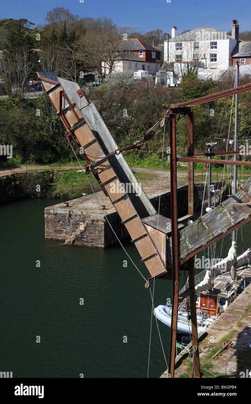 Working Harbour in Charlestown Cornwall England Stock Photo - Alamy