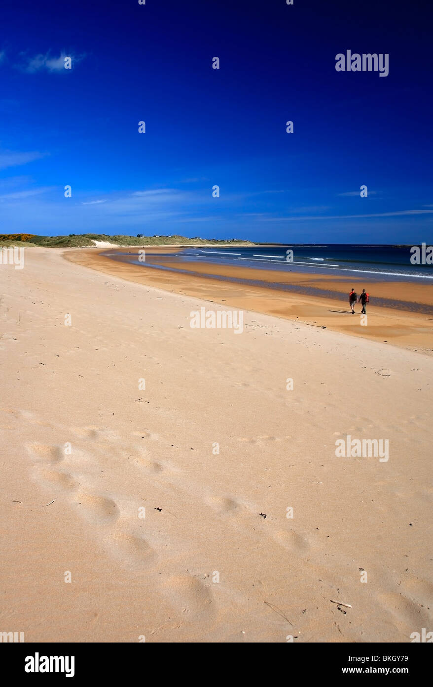 Sand Patterns at Embleton Bay beach North Northumbrian Coast ...