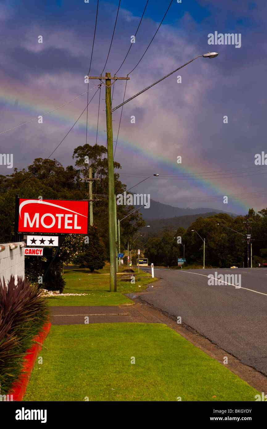 Rainbow motel hi-res stock photography and images - Alamy