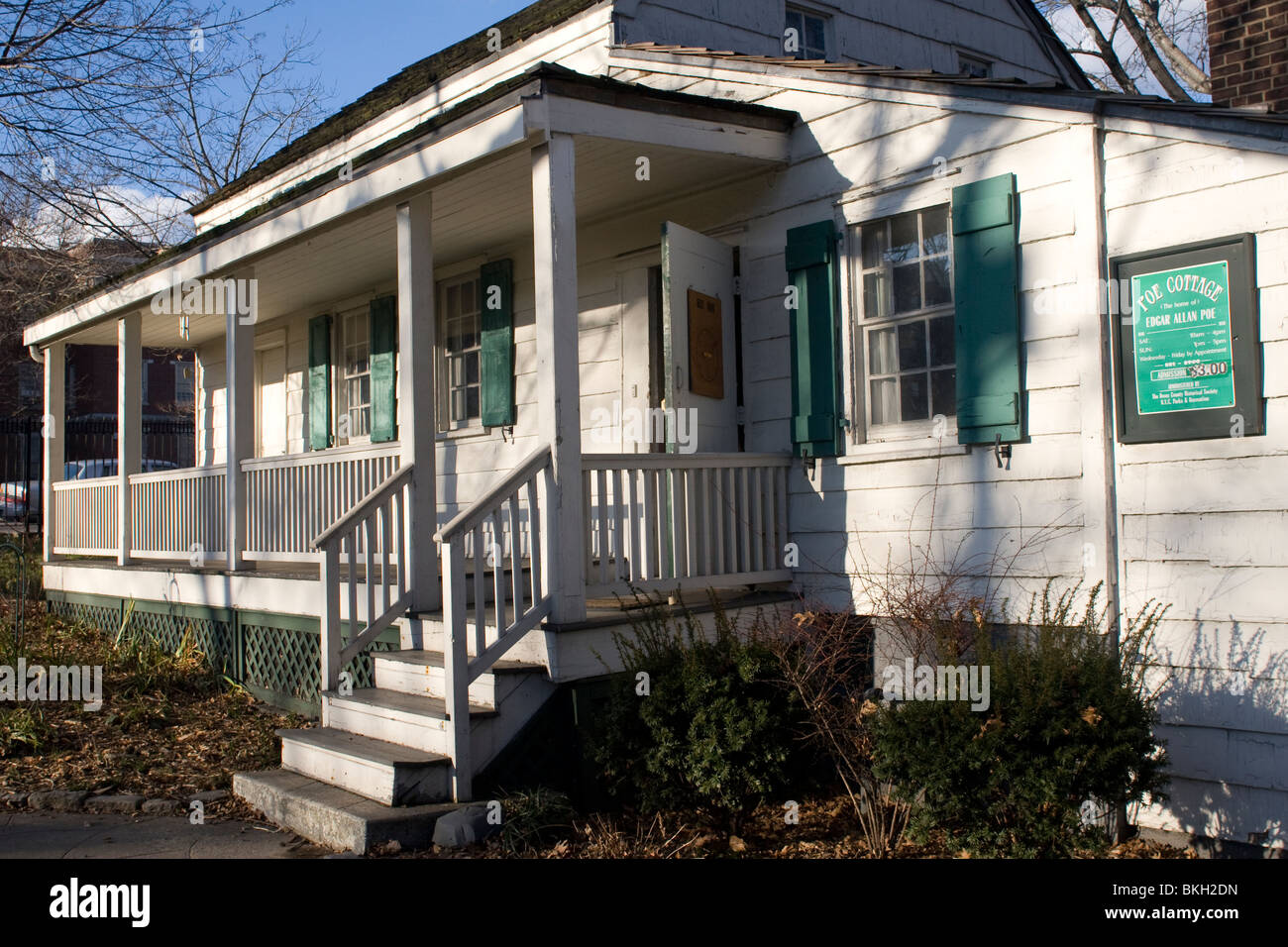 Poe Cottage, Fordham area of the Bronx, NYC Stock Photo - Alamy