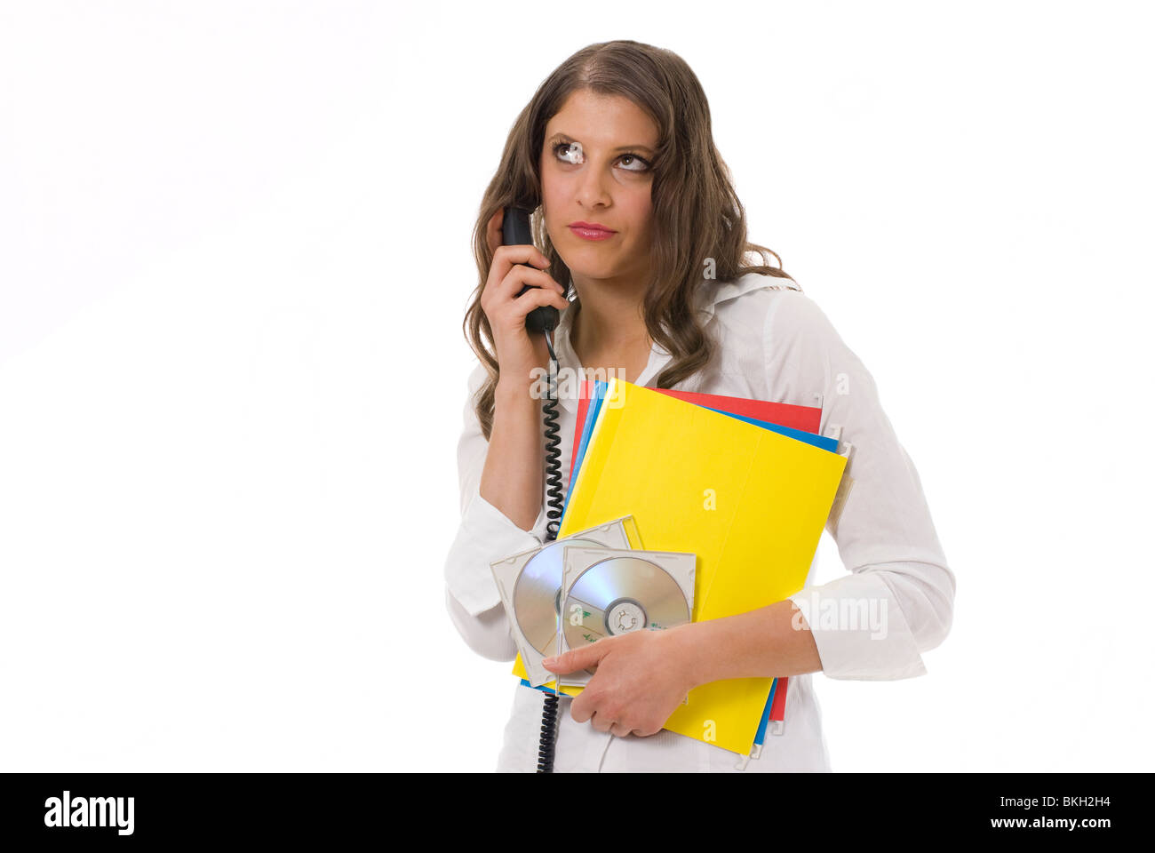 Harried woman hi-res stock photography and images - Alamy