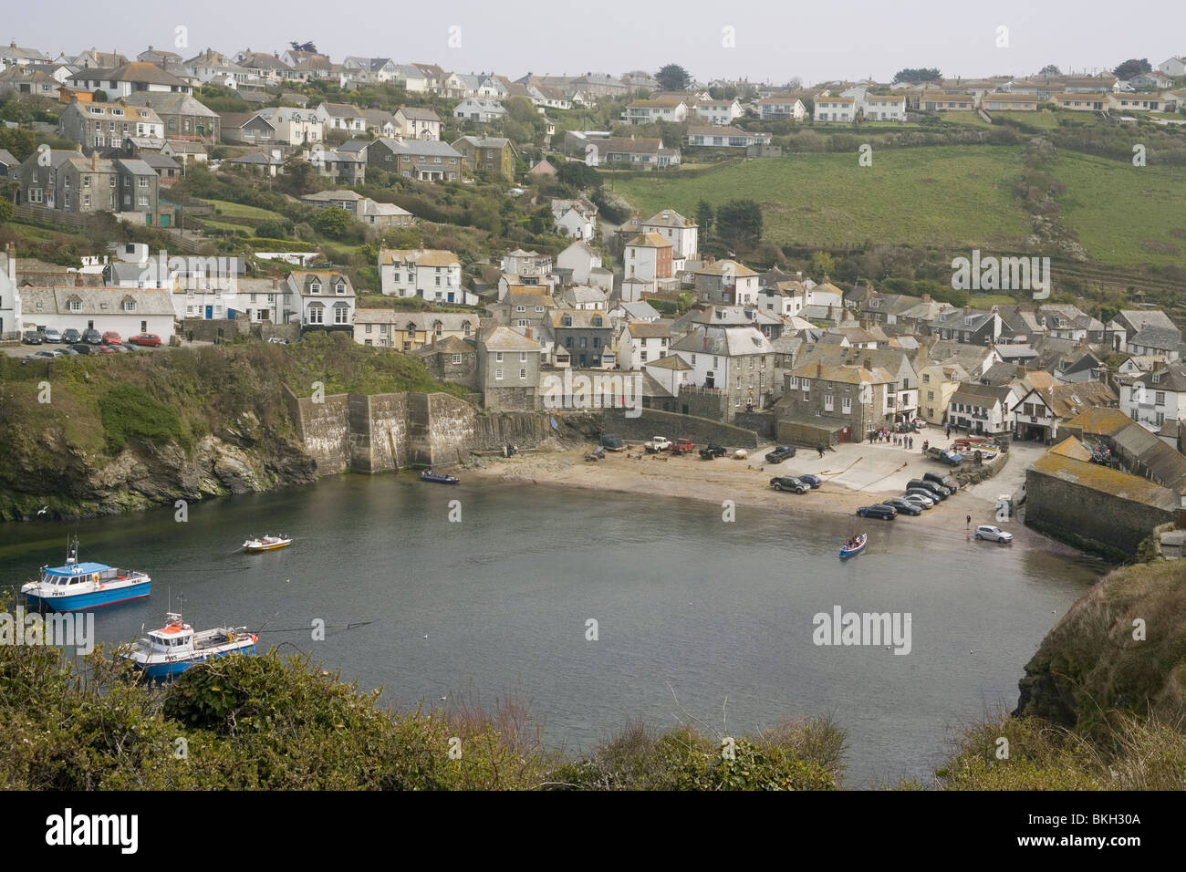 England Cornwall Port Isaac harbour Stock Photo - Alamy