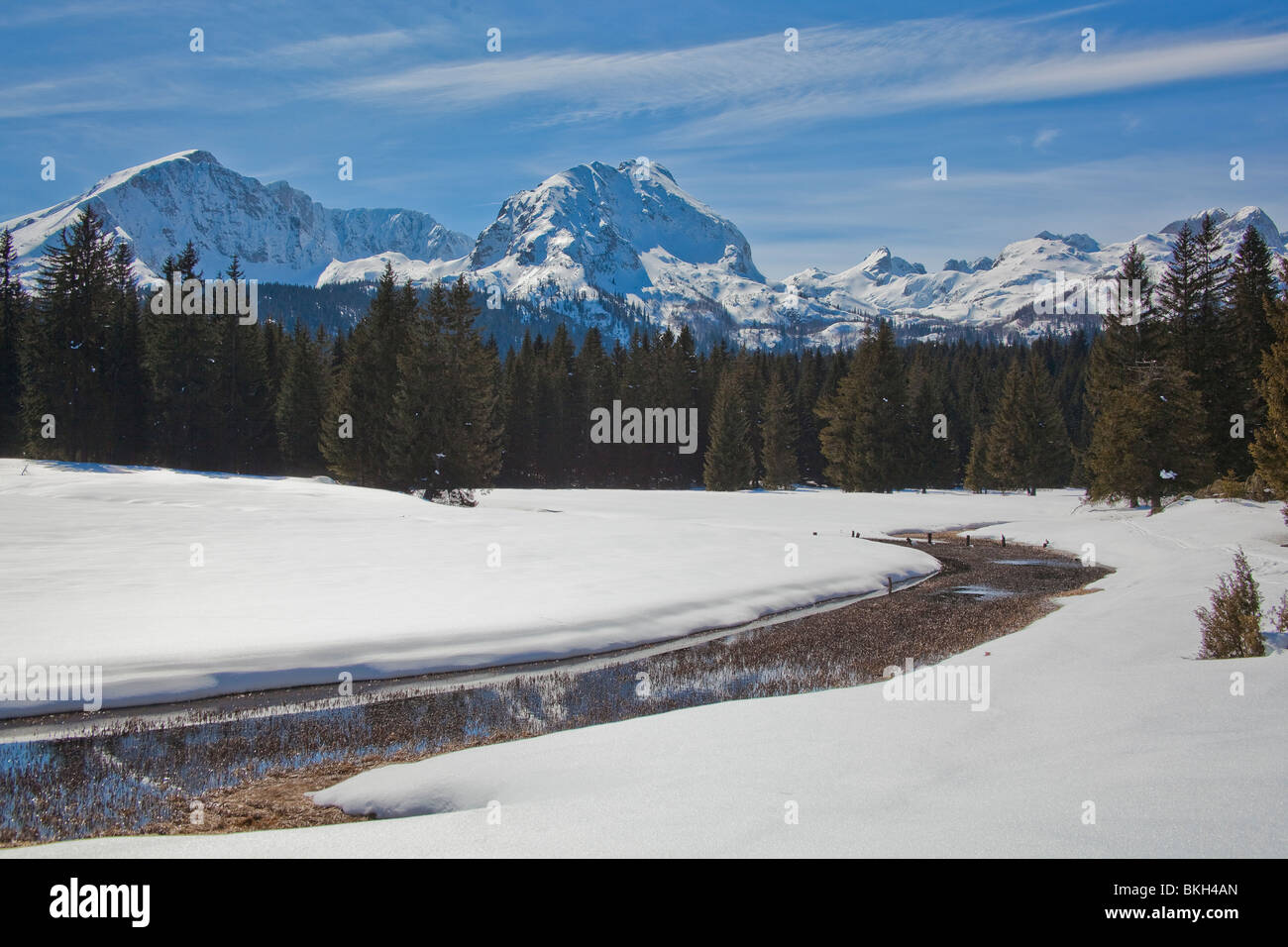 Durmitor National Park, Winter, snow, Montenegro Stock Photo - Alamy