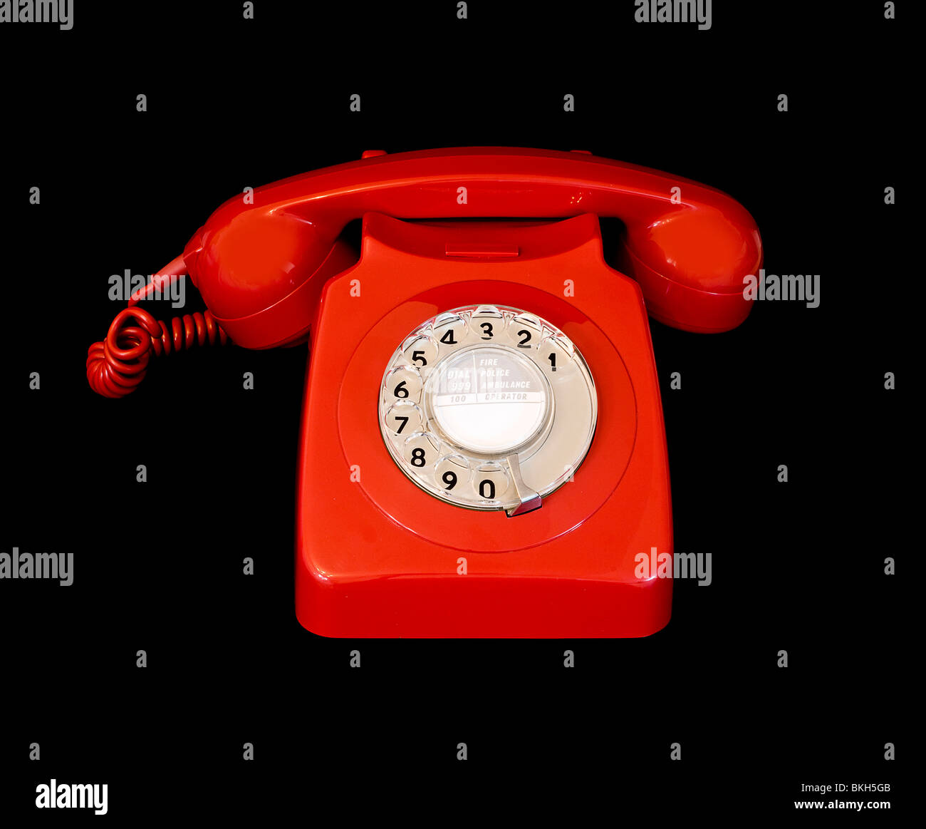 Old red phone retro vintage ringing hi-res stock photography and images ...
