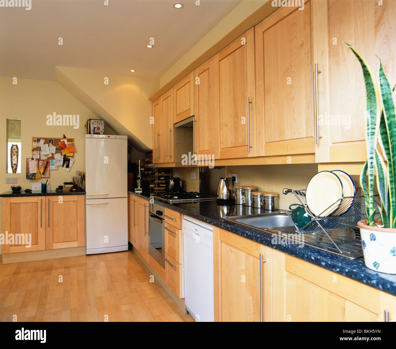 Interiors modern kitchens fridge freezers hi-res stock photography and ...