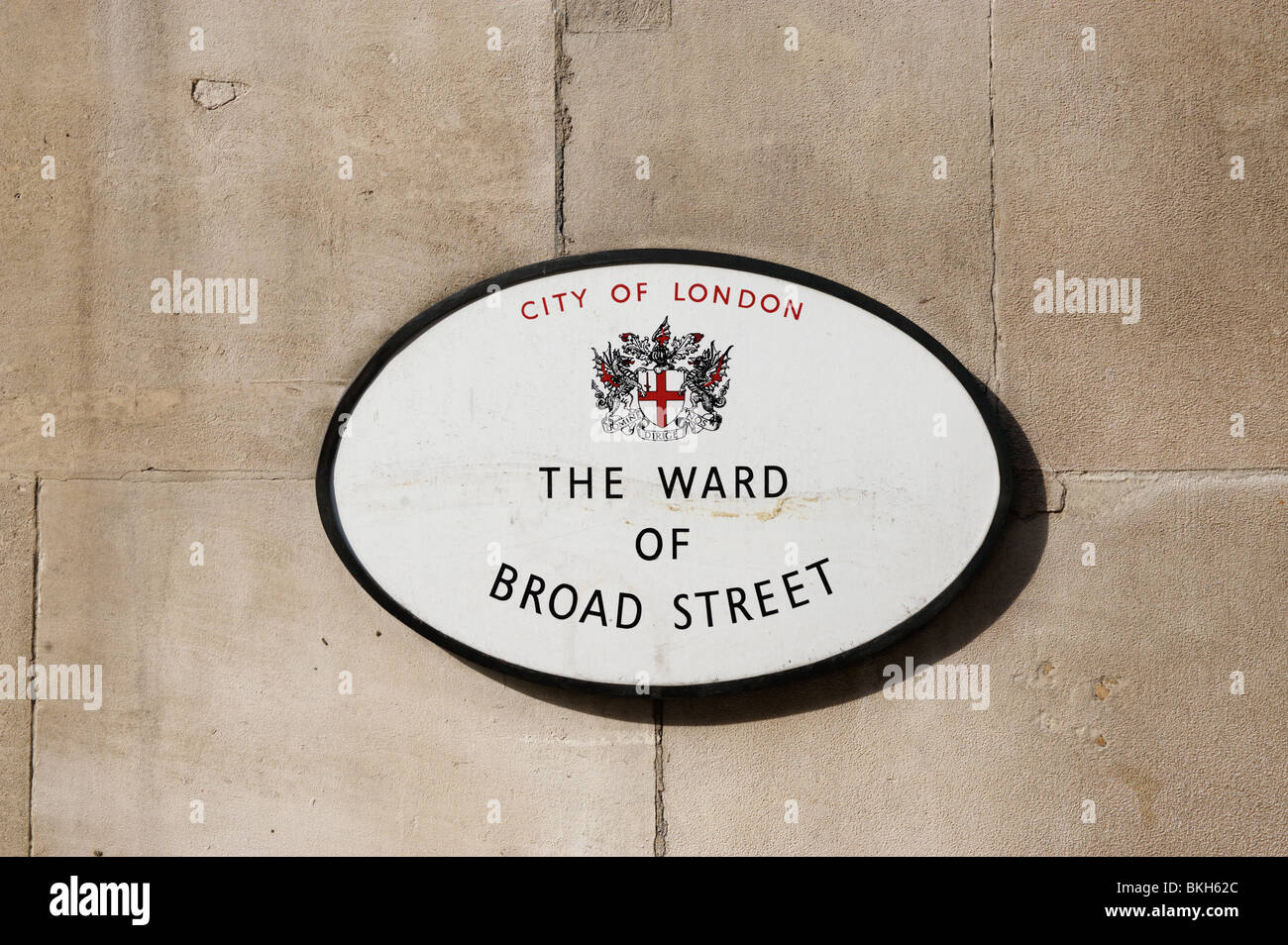 City of London Ward of Broad Street sign Stock Photo - Alamy