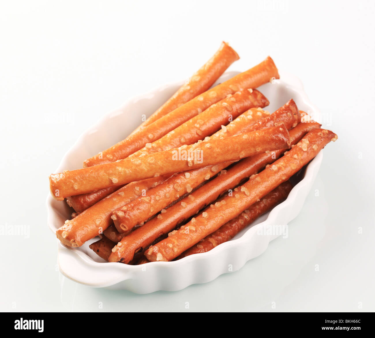 Crisp bread sticks in a porcelain dish Stock Photo - Alamy