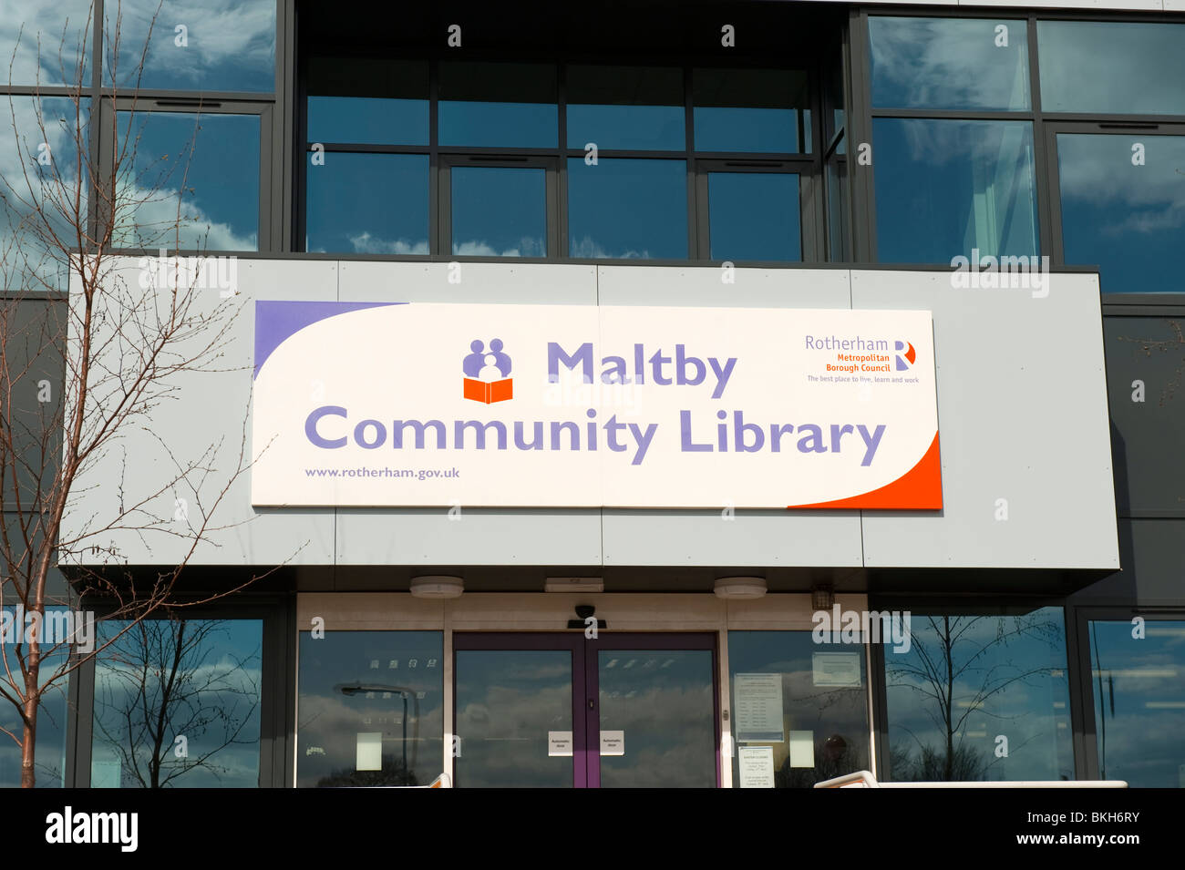 Maltby Community Library UK Stock Photo - Alamy