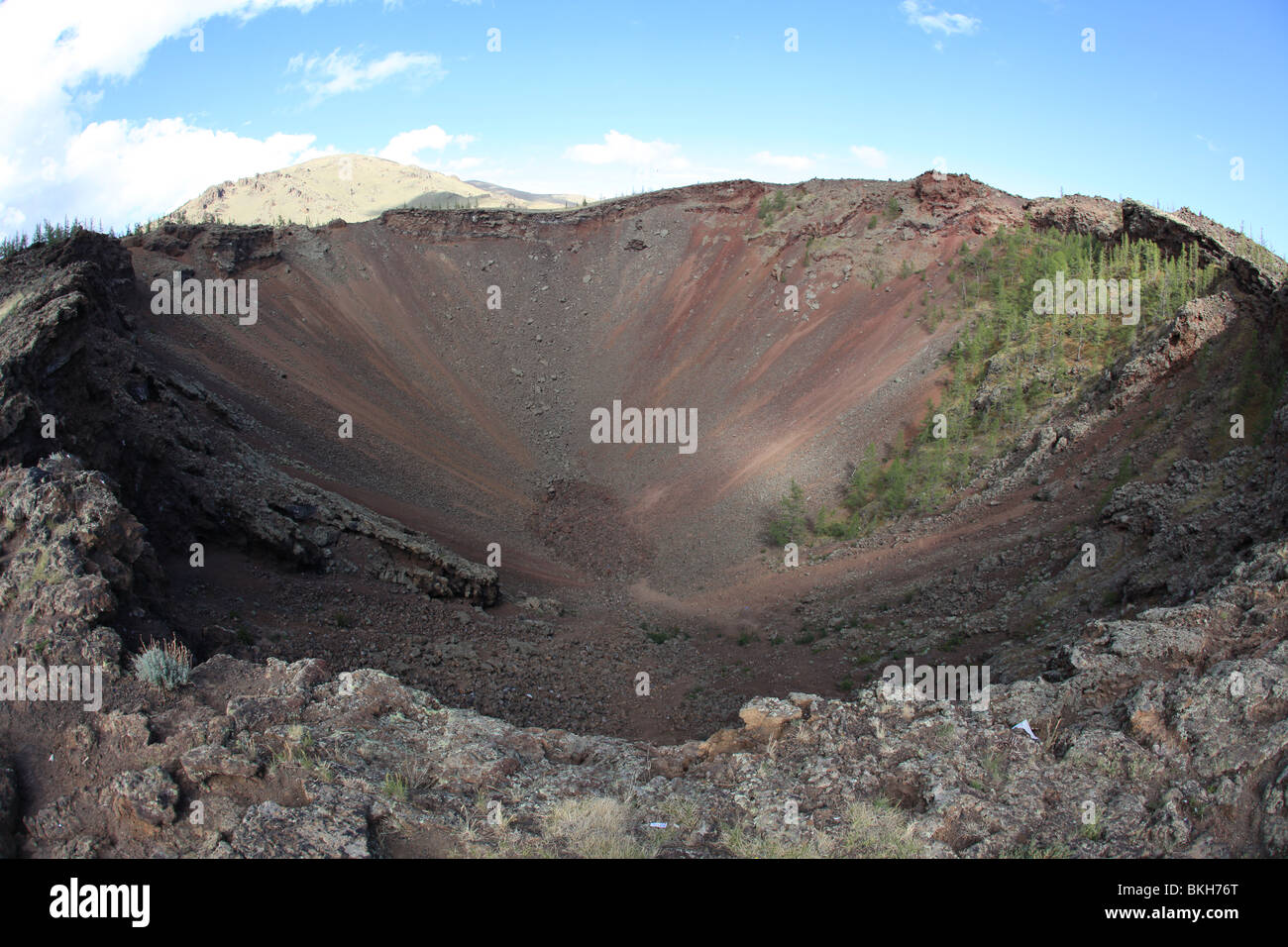 The Khorgo volcano crater, Mongolia Stock Photo - Alamy