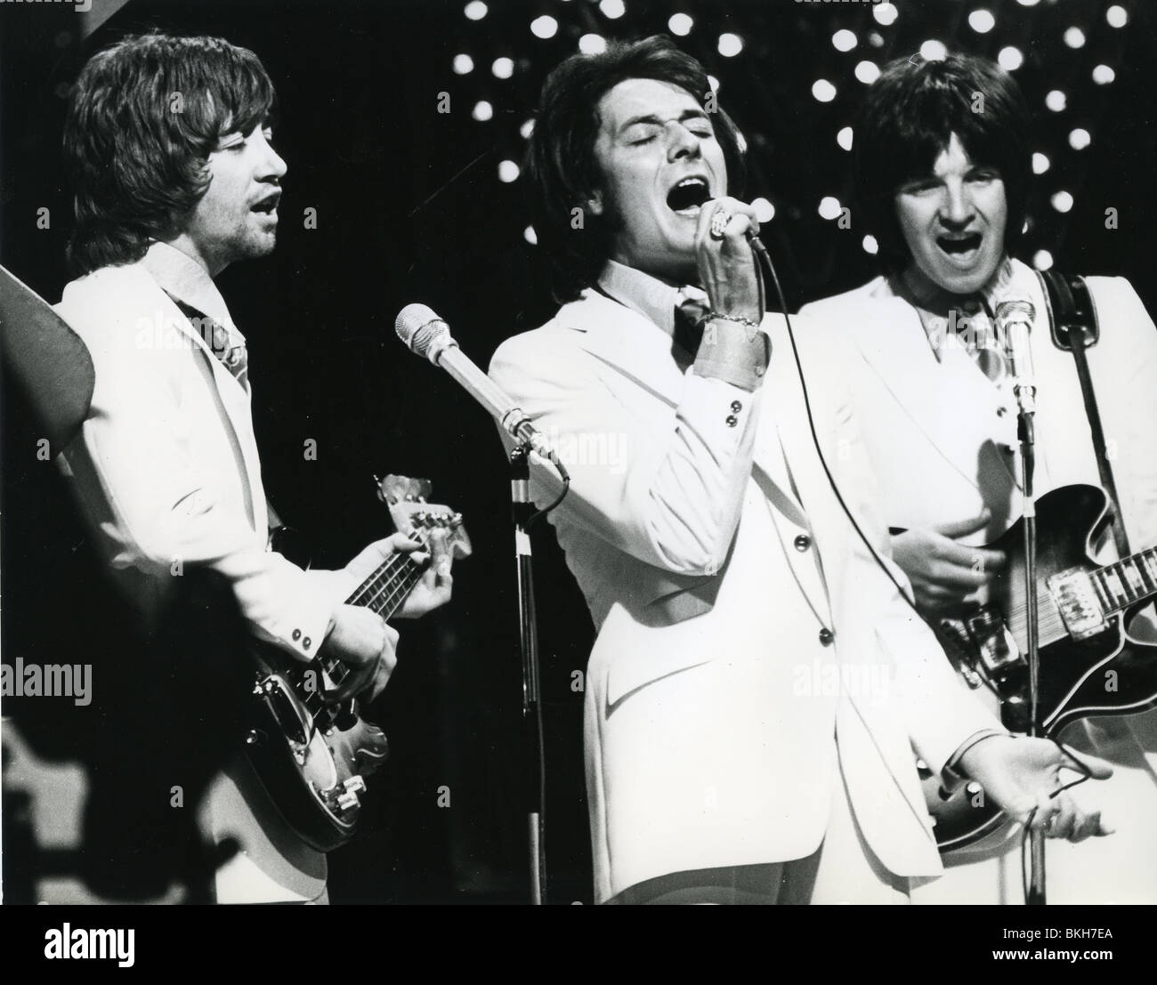THE HOLLIES - UK group about 1970 from l: Tony Hicks, Allan Clarke ...