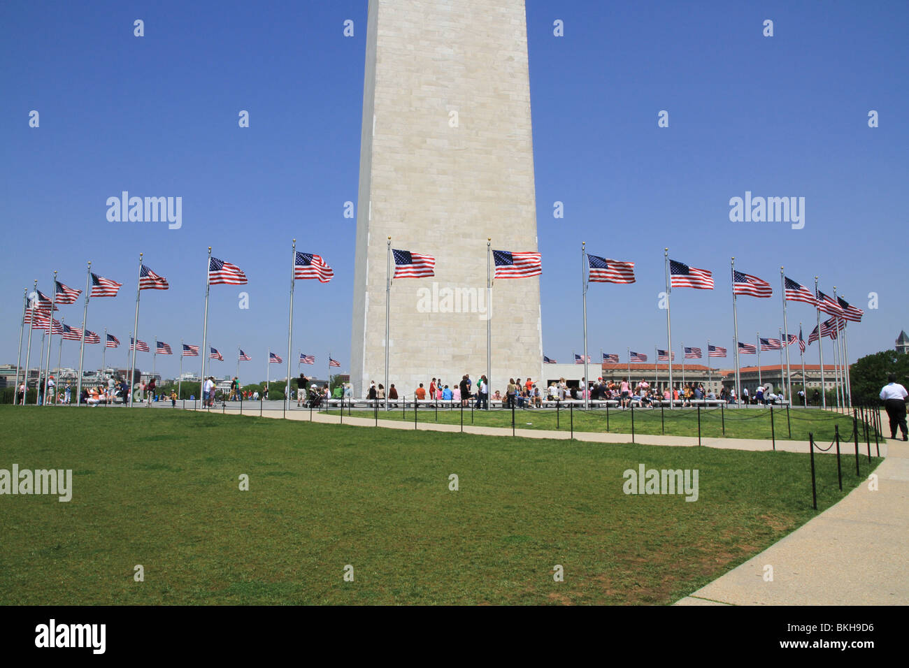 The base of The Washington Monument in Washington, DC Stock Photo - Alamy