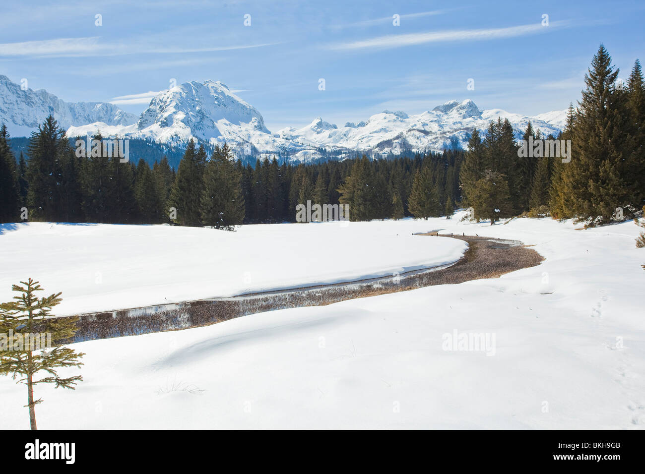 Durmitor National Park, Winter, Snow, Montenegro Stock Photo - Alamy