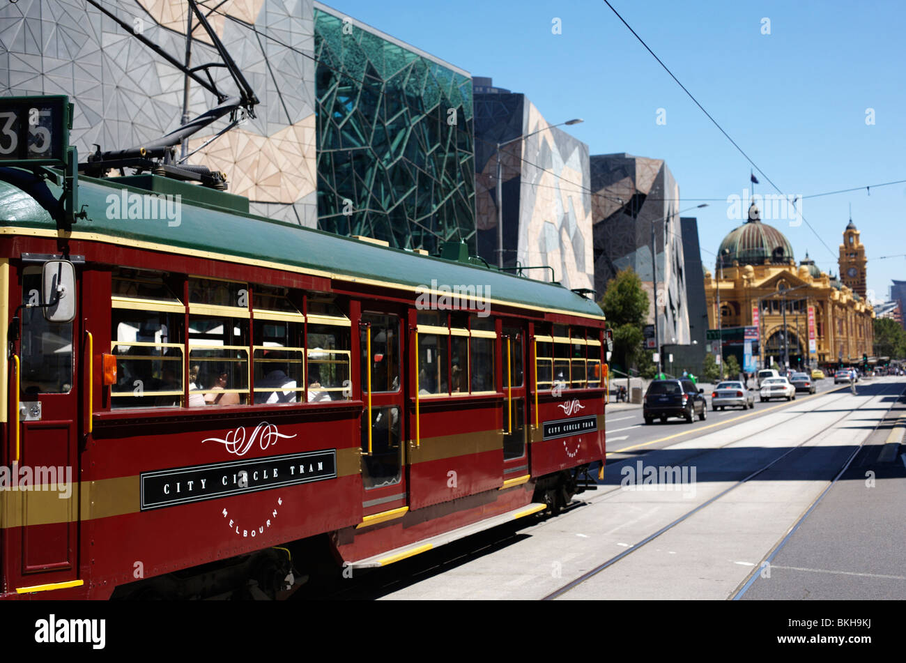 Melbourne city tram network hi-res stock photography and images - Alamy