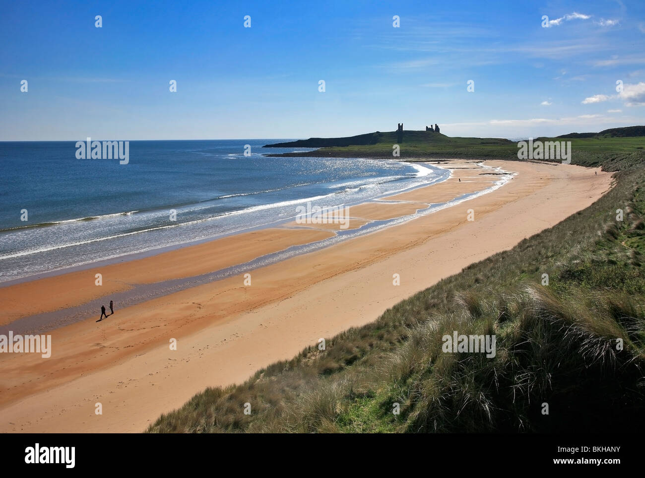 Sand Patterns at Embleton Bay beach North Northumbrian Coast ...