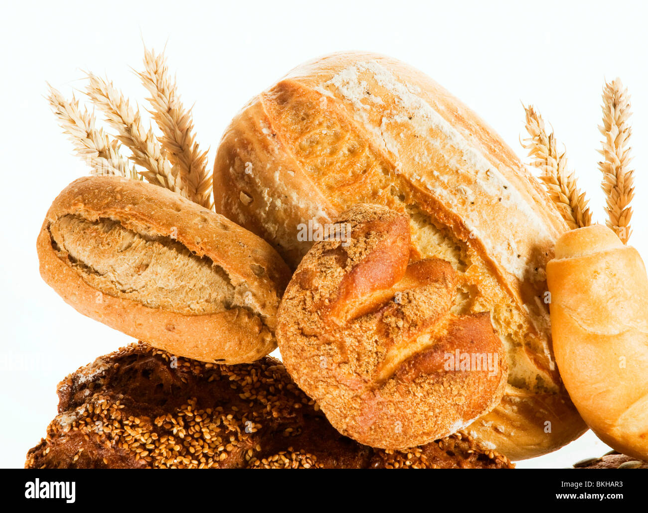 Various types of fresh bread Stock Photo - Alamy