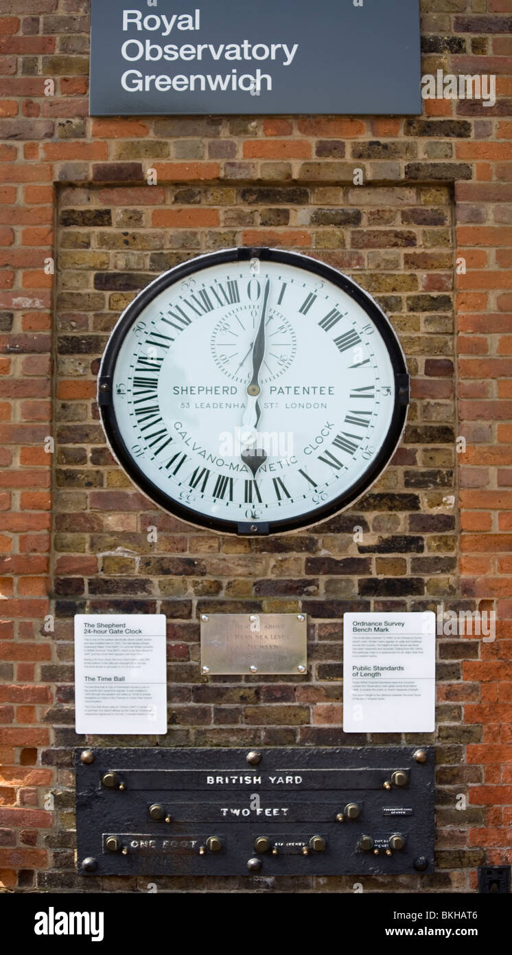England London Greenwich Royal Observatory Galvano-Magnetic clock ...