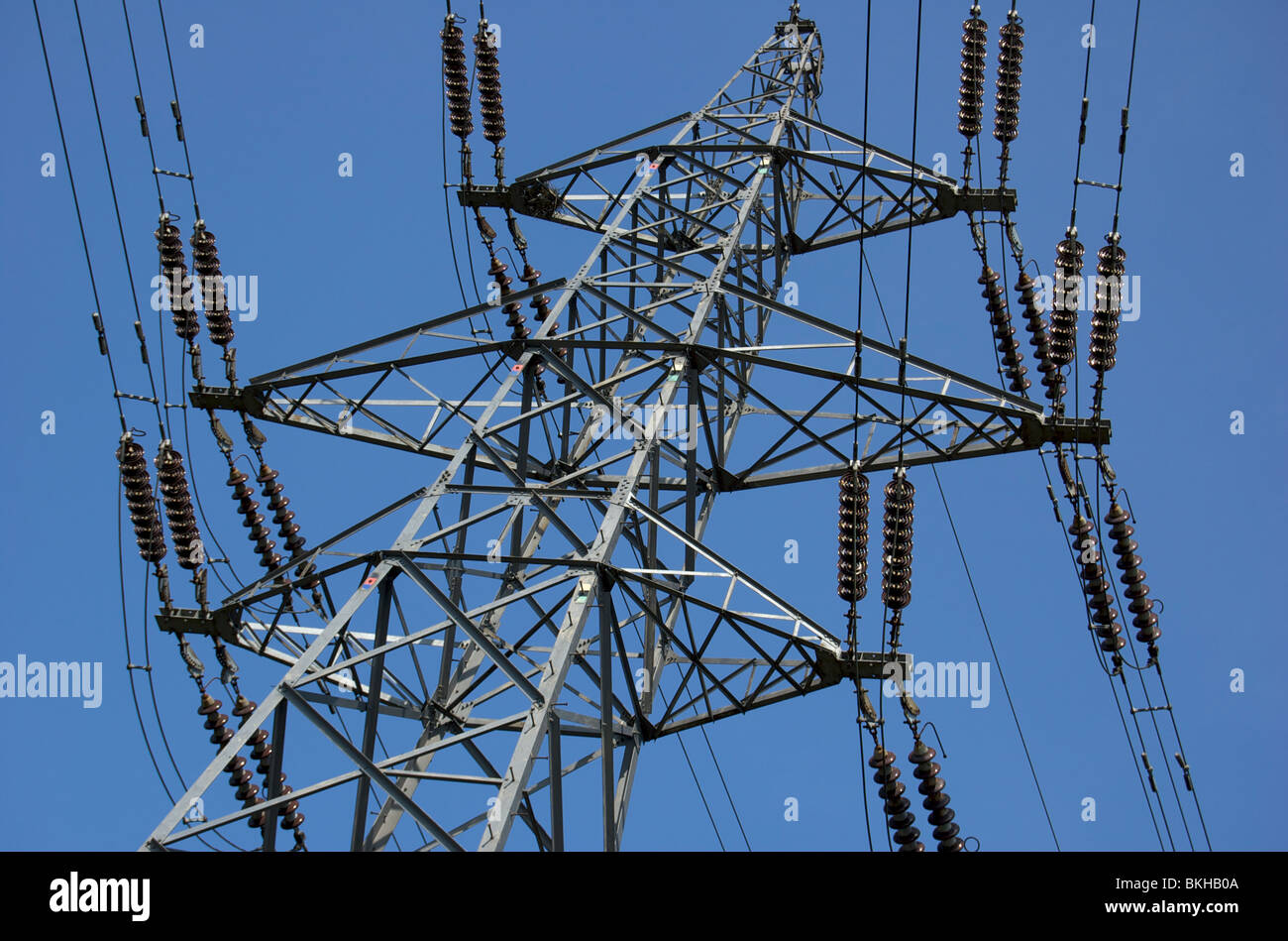 Ceramic insulators pylon hi-res stock photography and images - Alamy