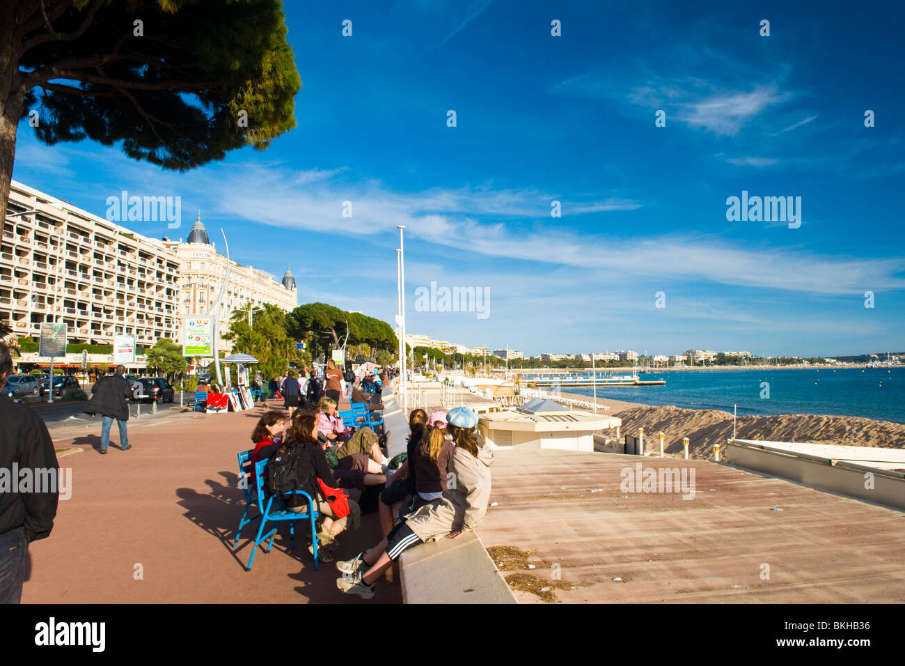 Cannes , La Croisette , promenade & beaches by the Carlton Inter ...