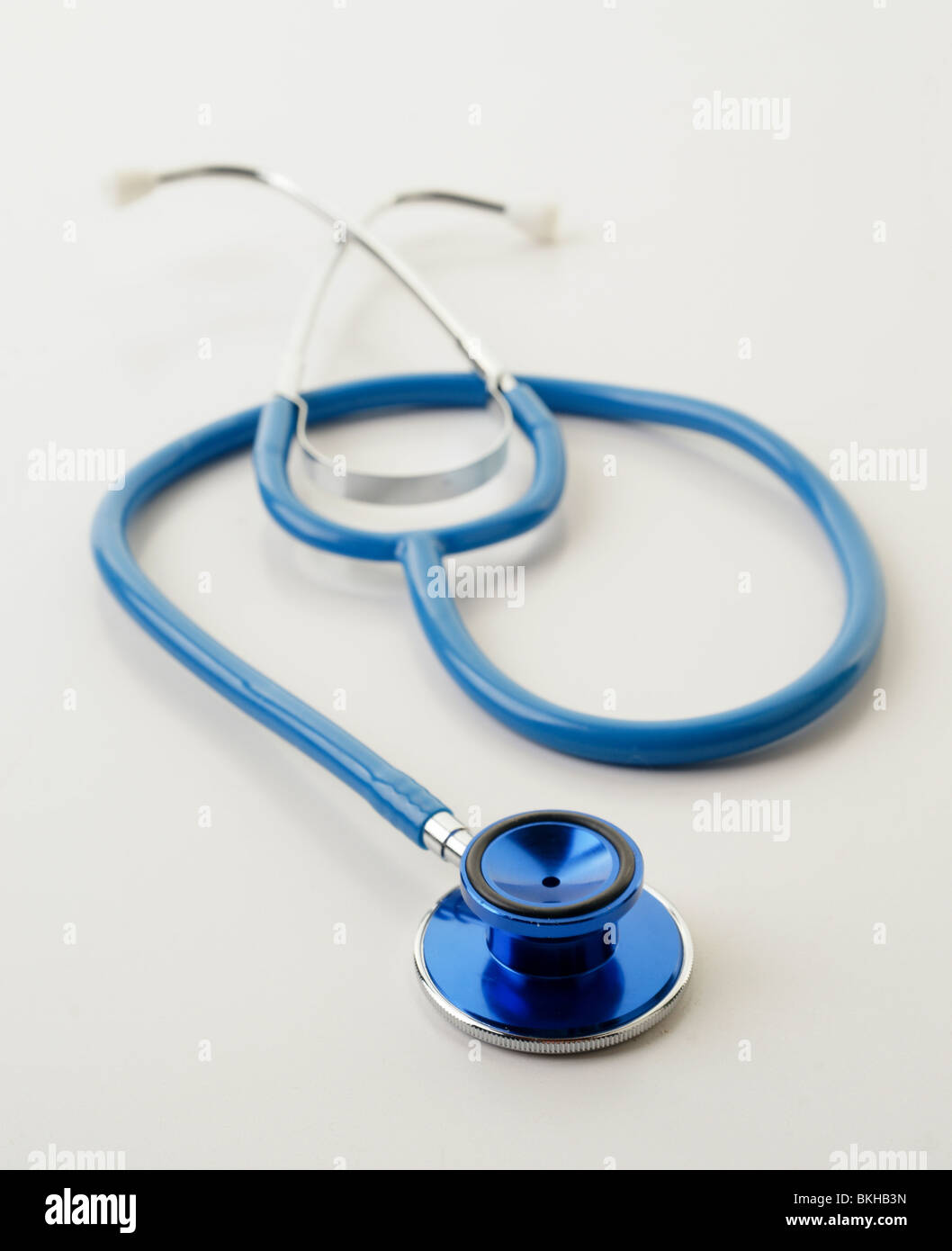 great image of a blue stethoscope on white Stock Photo - Alamy