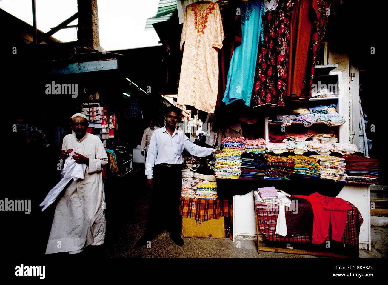 Manama Bahrain Souk Clothes Stall Stock Photo - Alamy