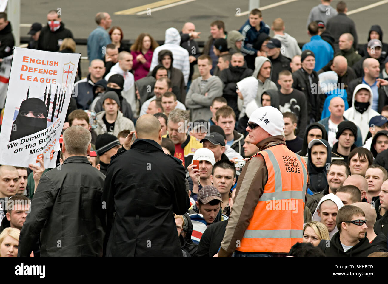 edl demo in dudley uk against the building of a mosque the edl claim to ...