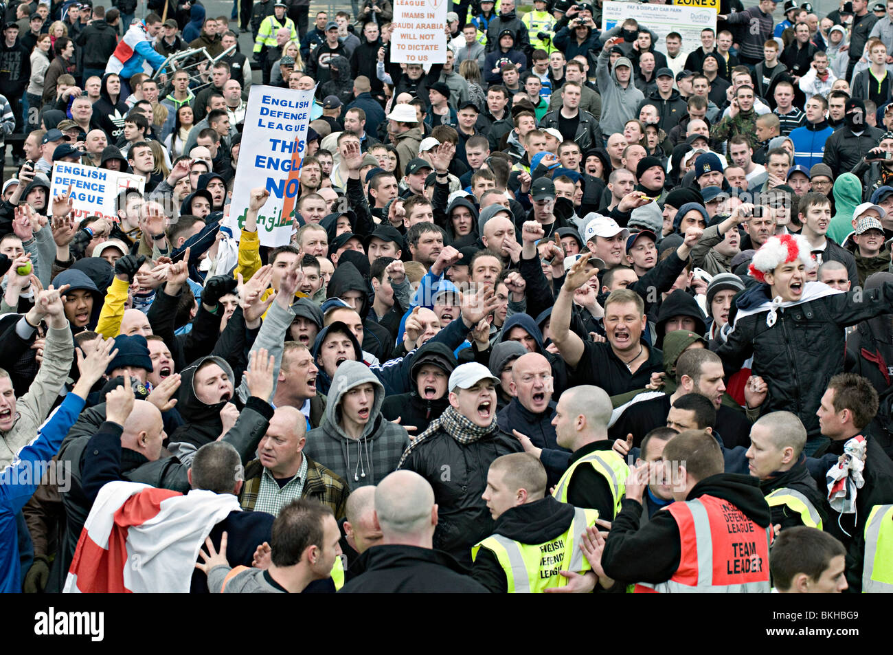 edl demo in dudley uk against the building of a mosque the edl claim to ...