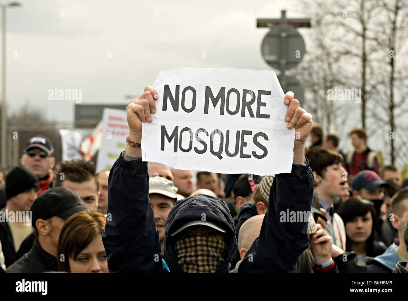 edl demo in dudley uk against the building of a mosque the edl claim to ...