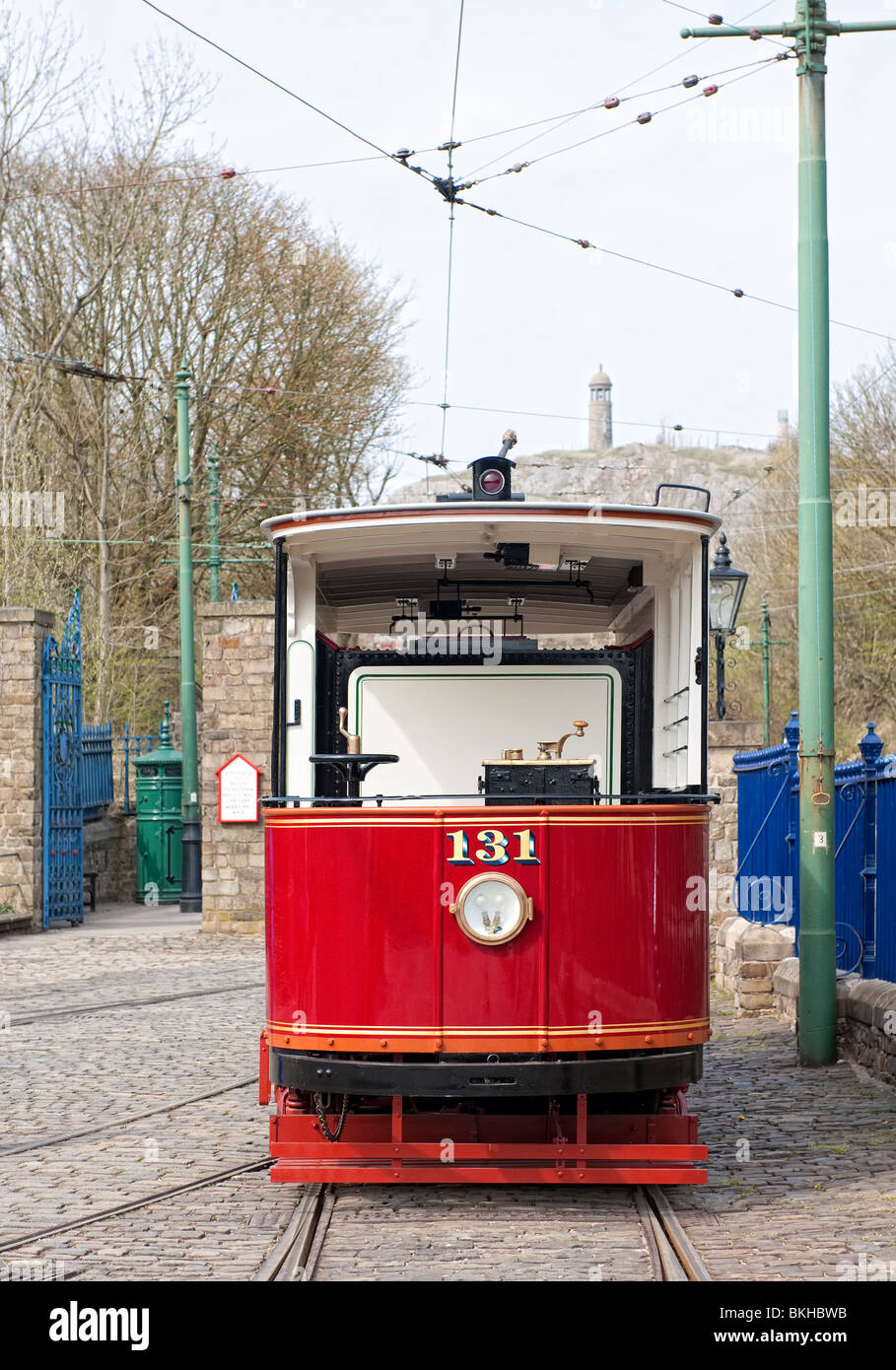 Former Cardiff City tram on display at the National Tramway Museum in ...