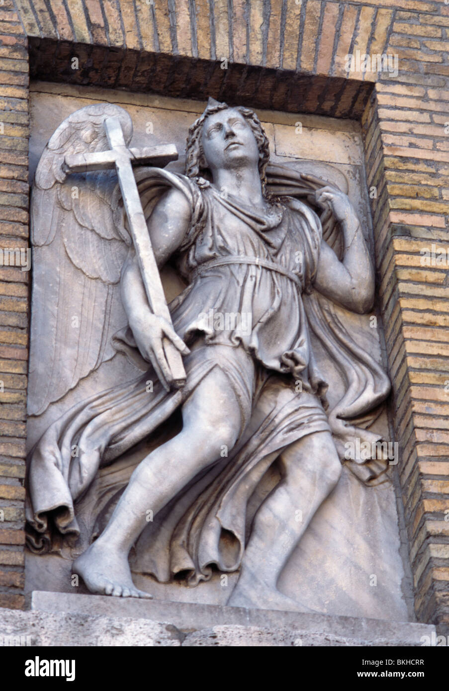 Angel with the cross hi-res stock photography and images - Alamy