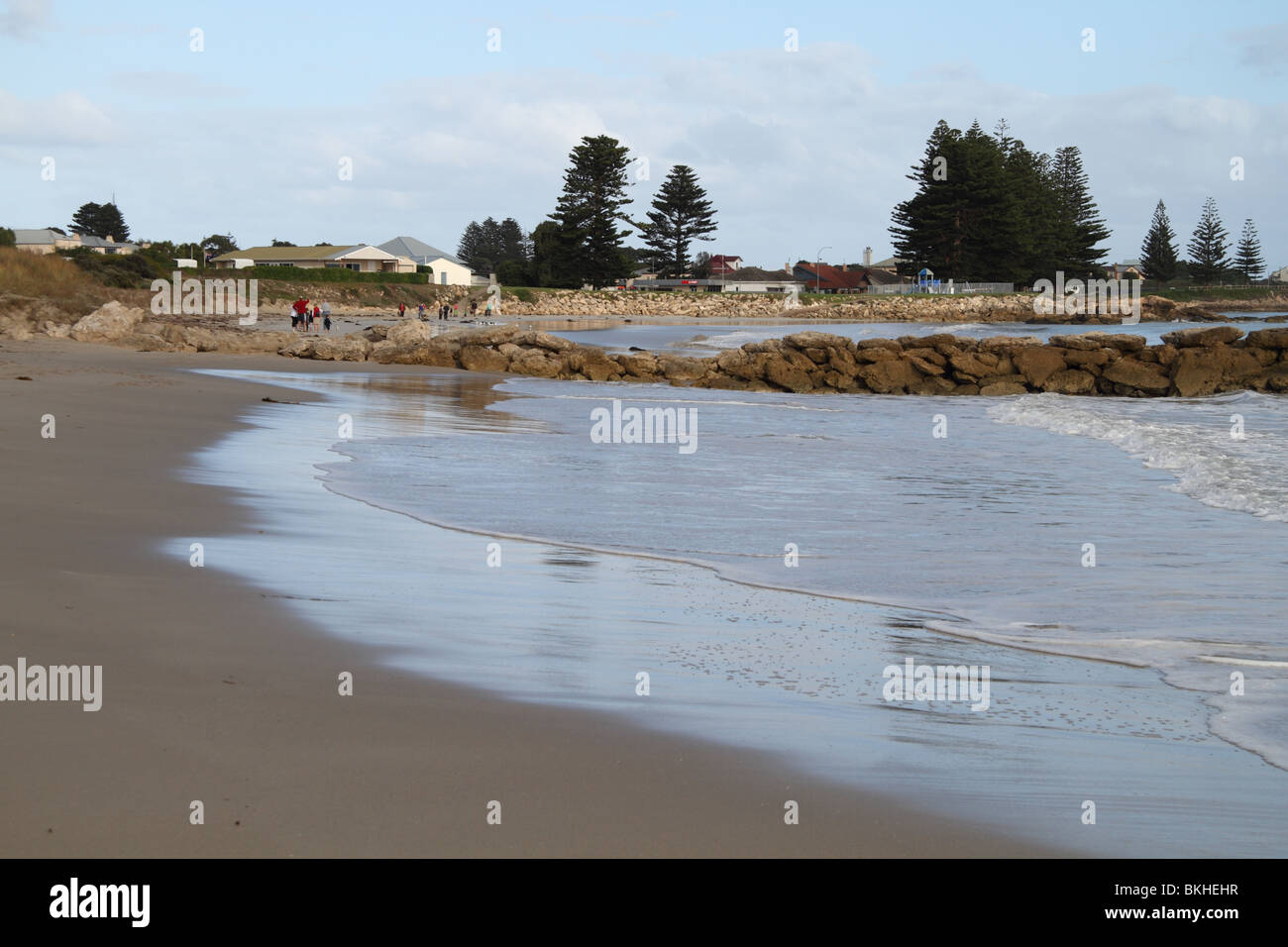 Early morning scene on the beach at Robe, South Australia Stock Photo ...