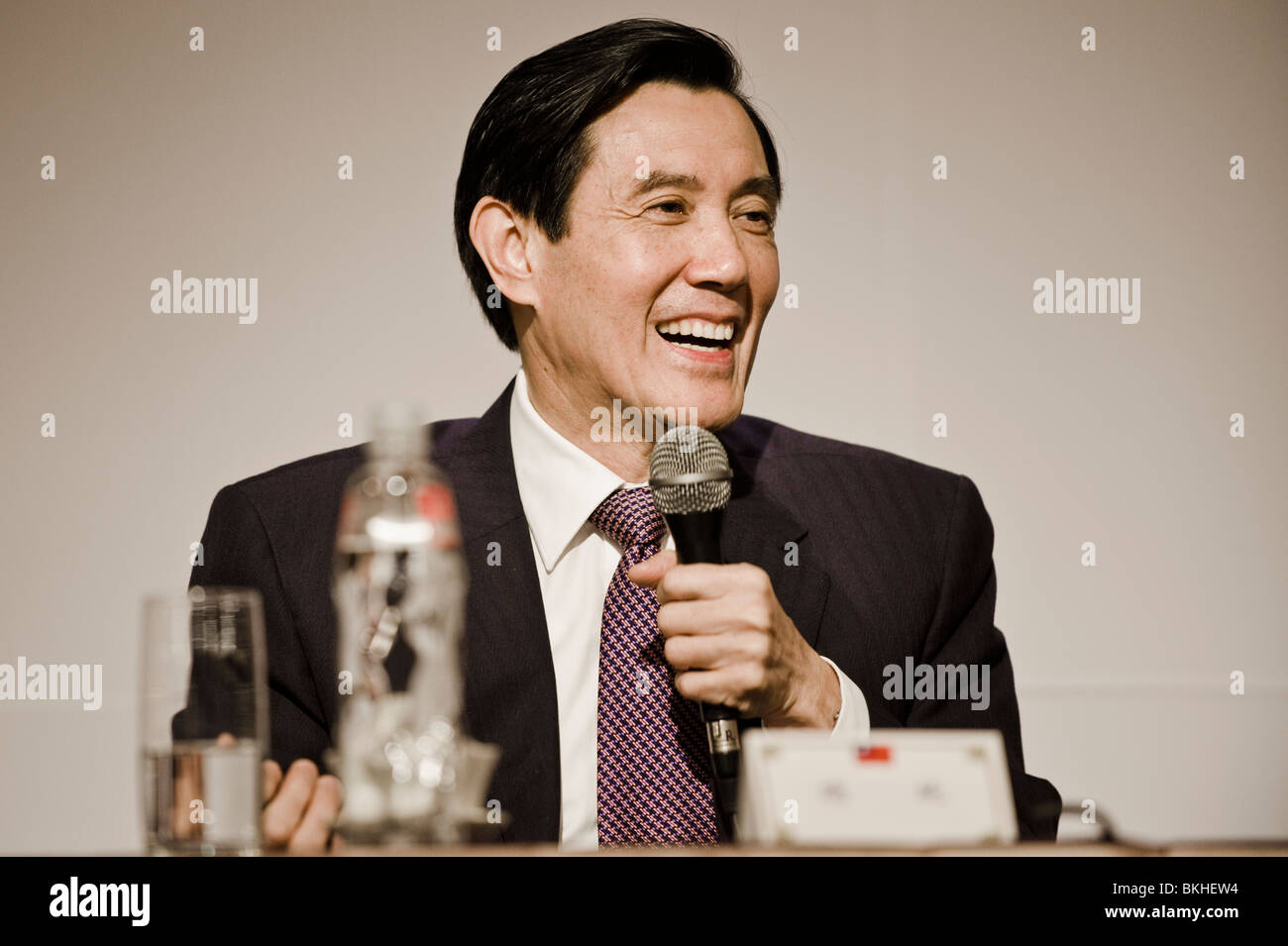 President Ma Ying-jeou of Taiwan, the Republic of China, addresses the ...
