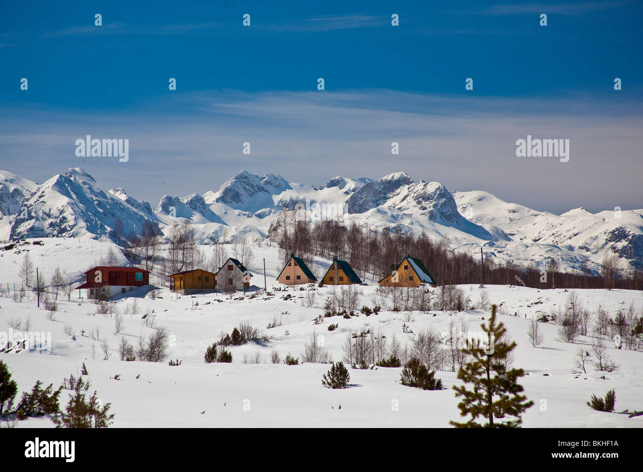 Durmitor National Park, Winter, Snow, Montenegro Stock Photo - Alamy