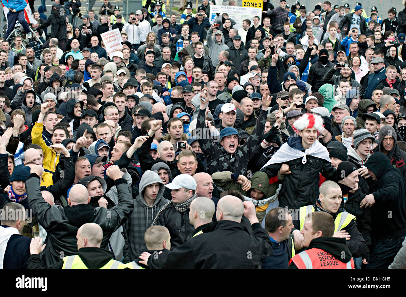 edl demo in dudley uk against the building of a mosque the edl claim to ...