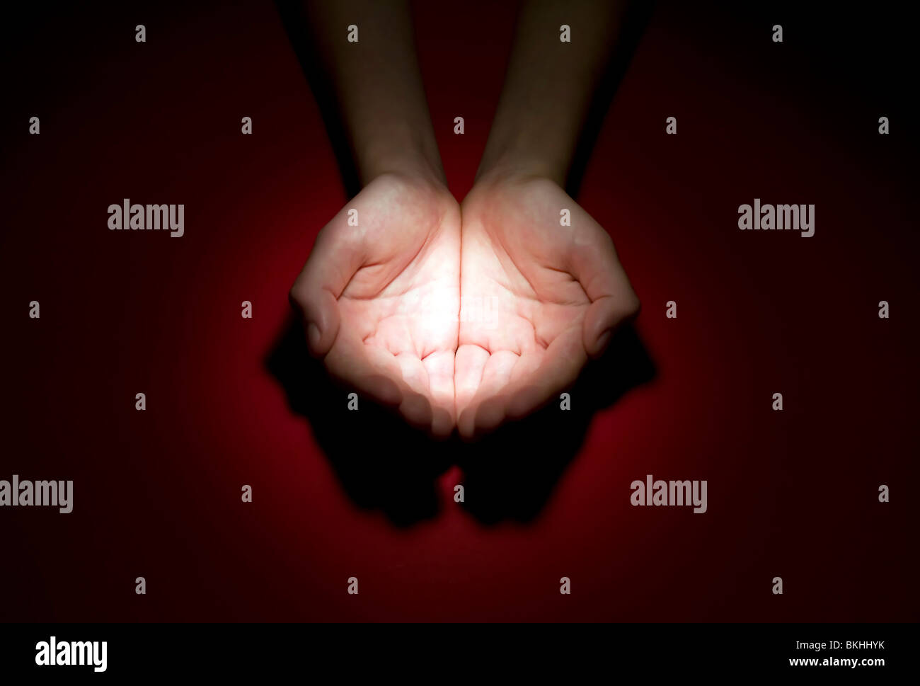 Child is holding figure in his hands Stock Photo - Alamy