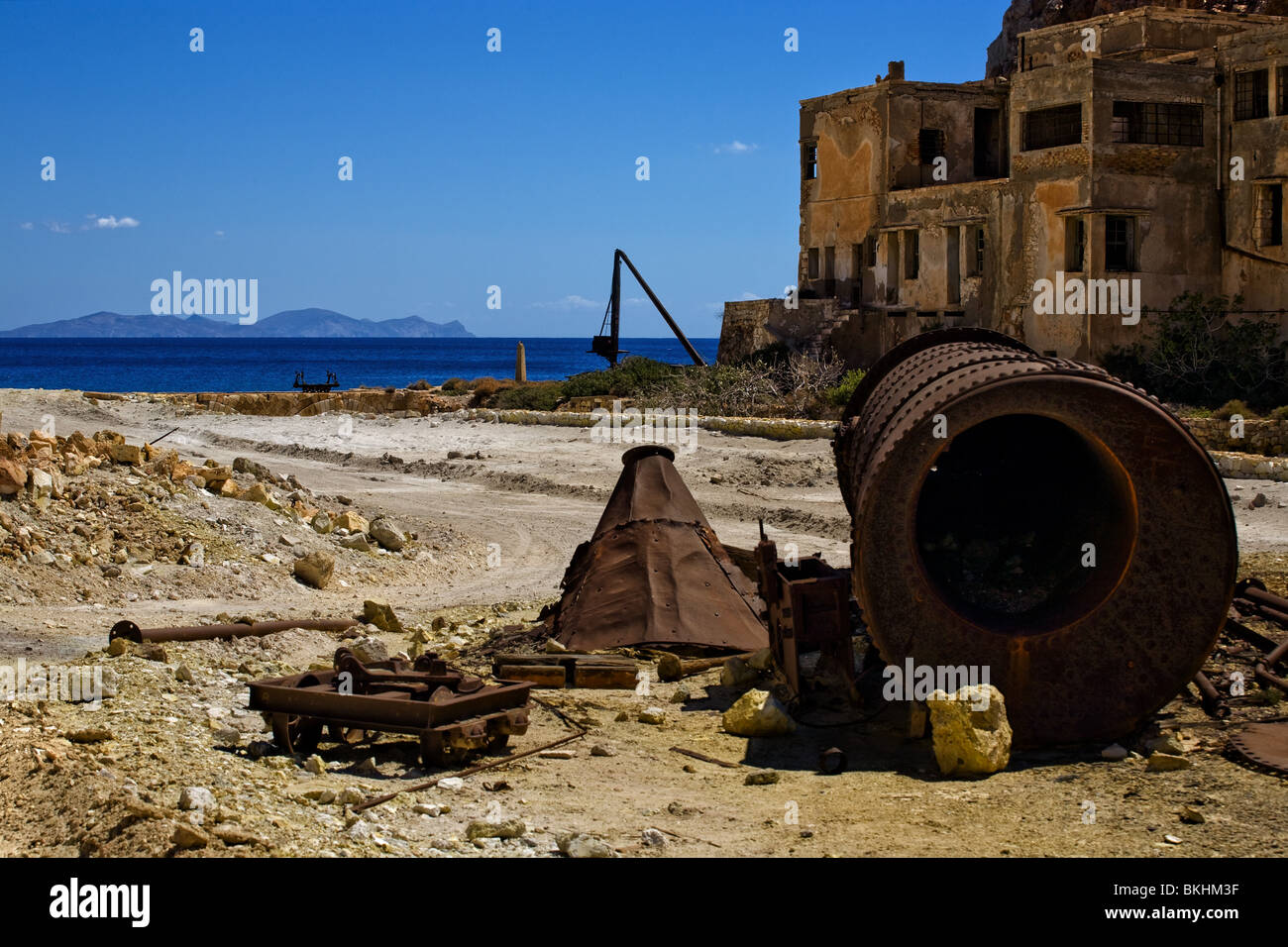 Milos greece island mining hi-res stock photography and images - Alamy