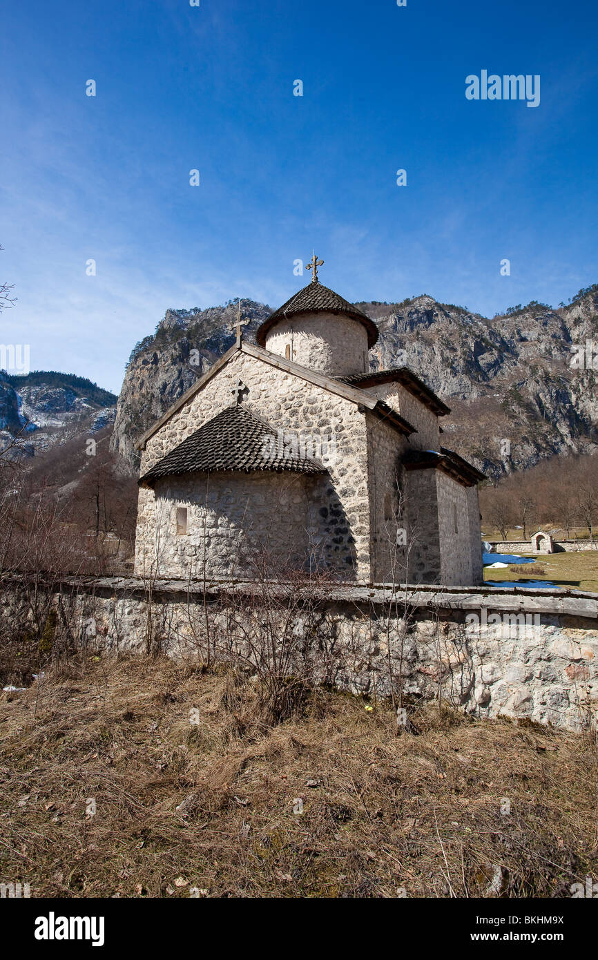 Small church orthodox monastery Dobrilovina in Montenegro Stock Photo ...