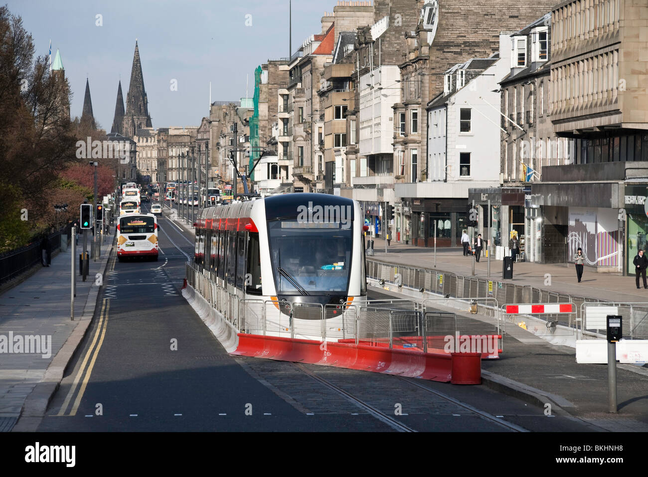 Track edinburgh trams hi-res stock photography and images - Alamy