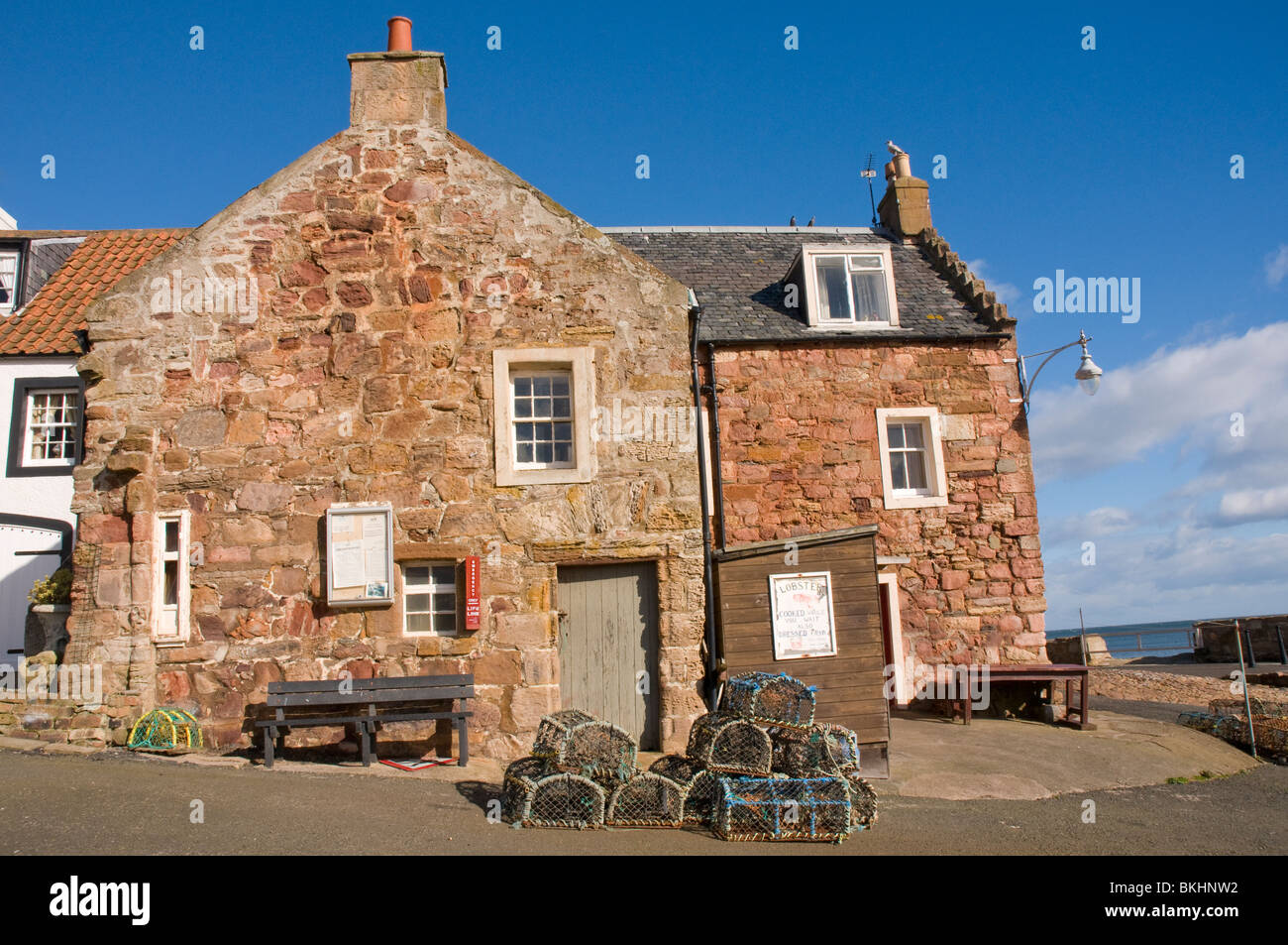 Old fishermen's Houses at Crail East Neuk Fife Scotland Stock Photo - Alamy