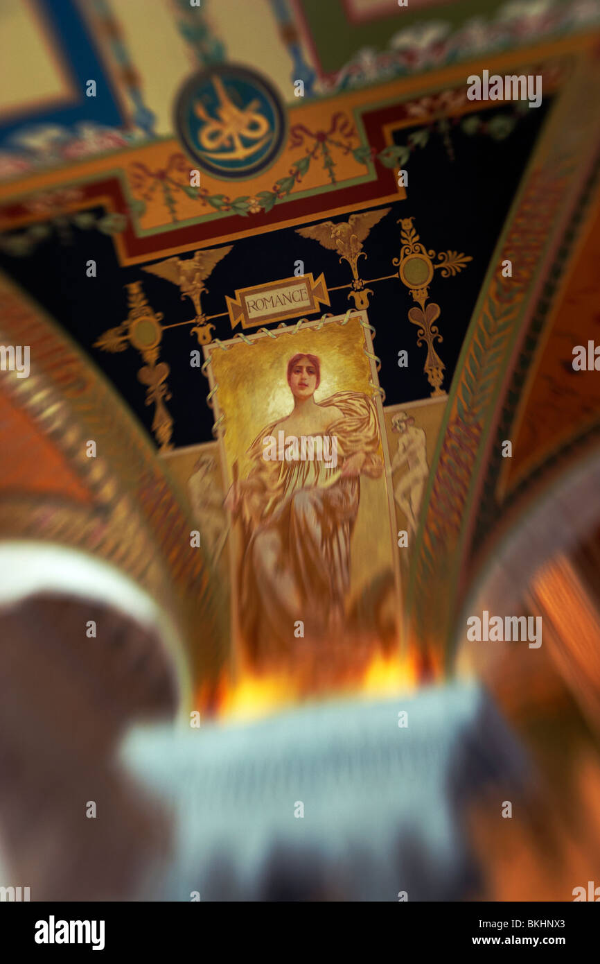 A Lensbaby shot of the Literature painting, Romance, by George Randolph ...