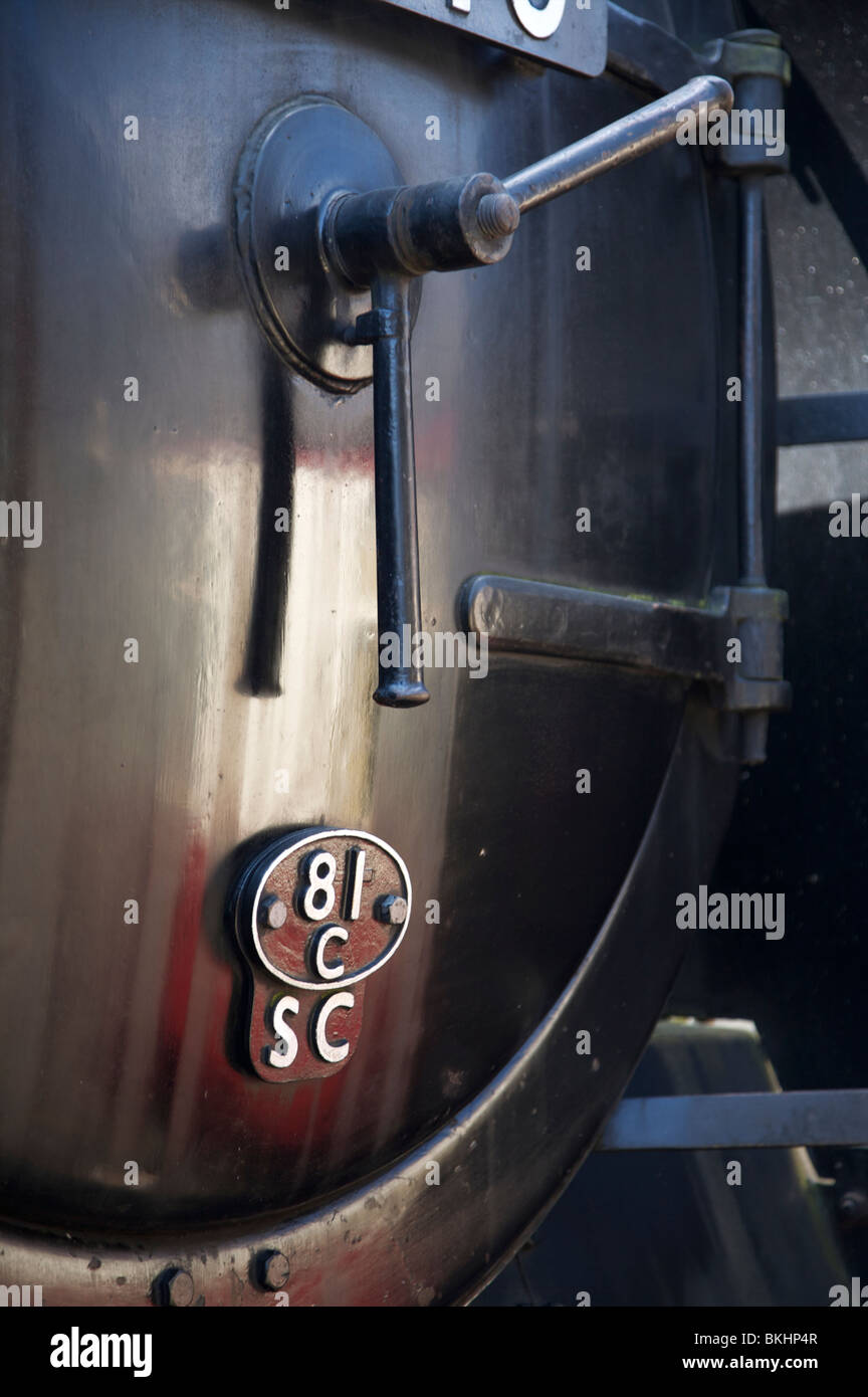The tender lock of a steam locomotive Stock Photo - Alamy