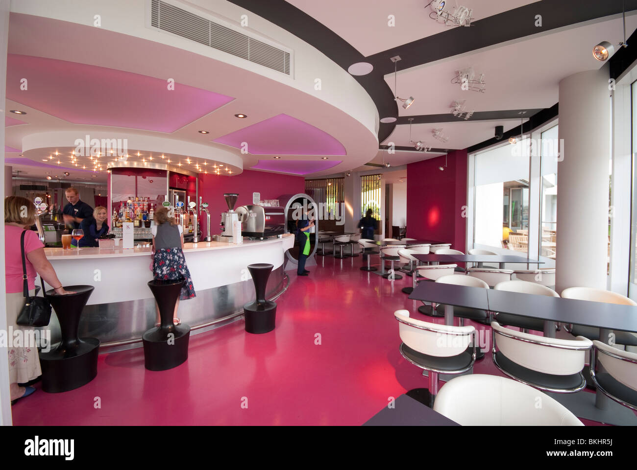 Restaurant and bar in Ocean Hotel, Butlins Bognor Regis Stock Photo - Alamy